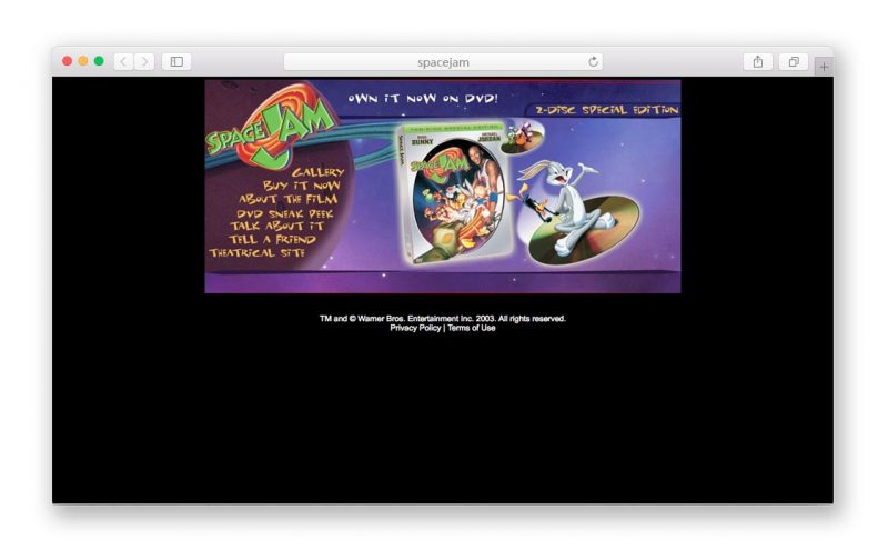 The Space Jam Website is Still Online After 20 Years - Redfoot Works